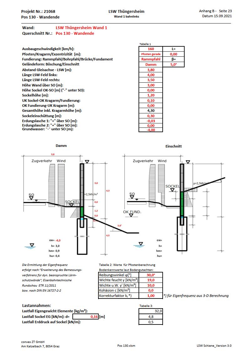 convex - SOFTWARE FÜR LÄRMSCHUTZWÄNDE
